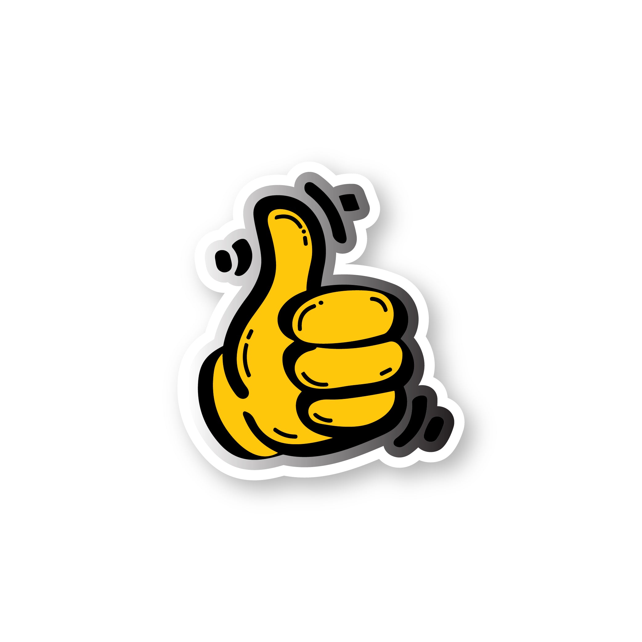 Yellow thumbs up – CUTOUT PRINTS